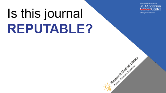 Choosing a Journal | Research Medical Library