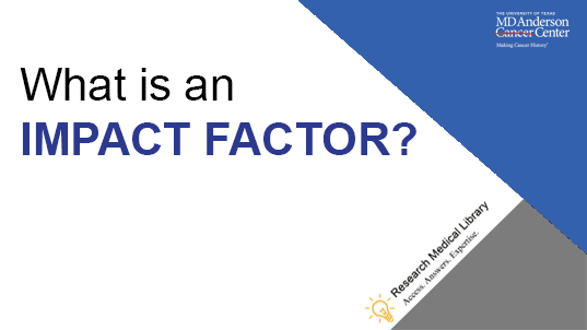 Choosing a Journal | Research Medical Library